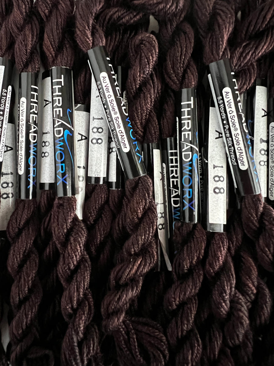 Threadworx Dark Chocolate Over-Dyed Silk Floss – Luminous Fiber Arts