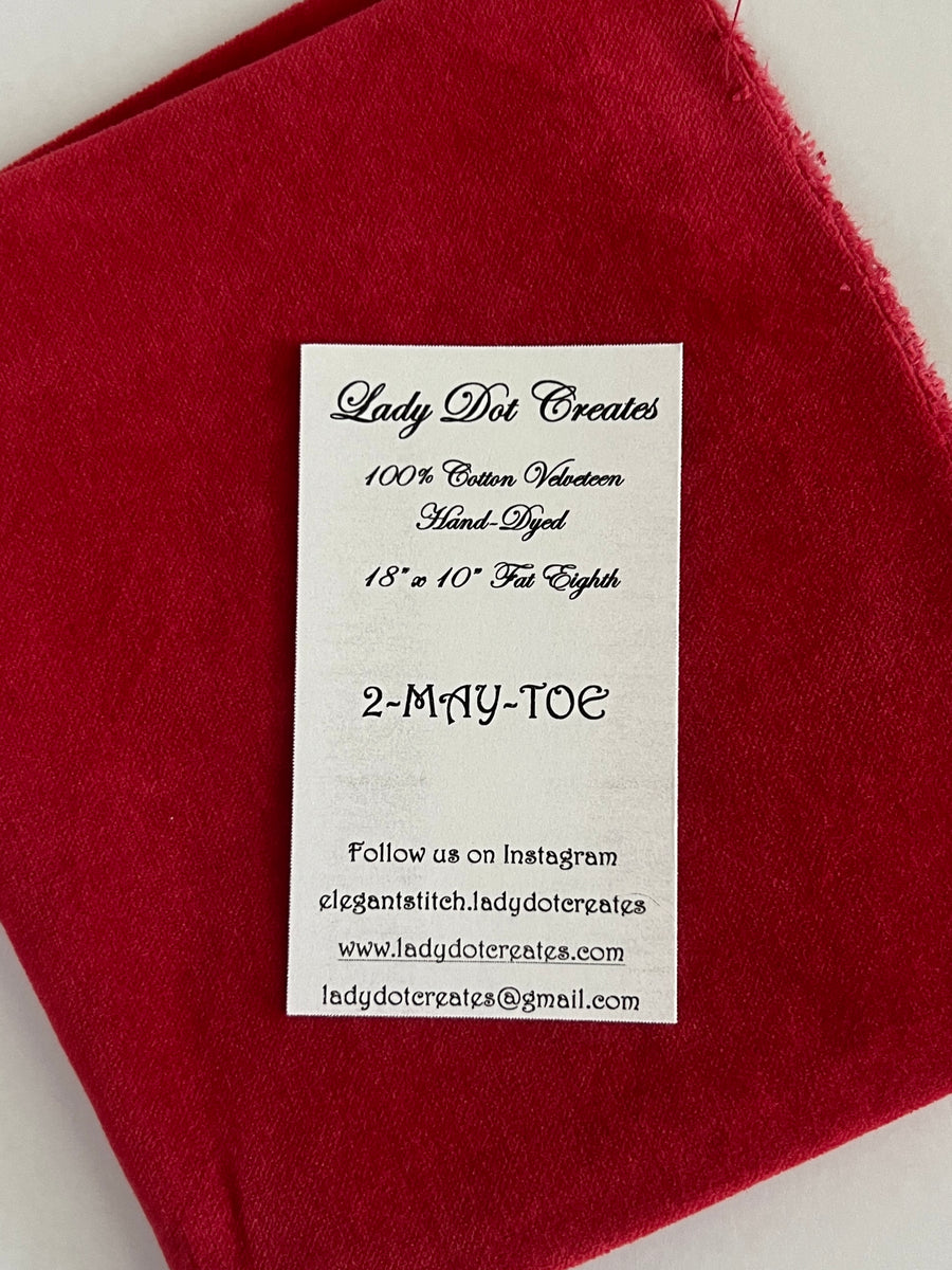 2-May-Toe Velveteen by Lady Dot Creates – Luminous Fiber Arts