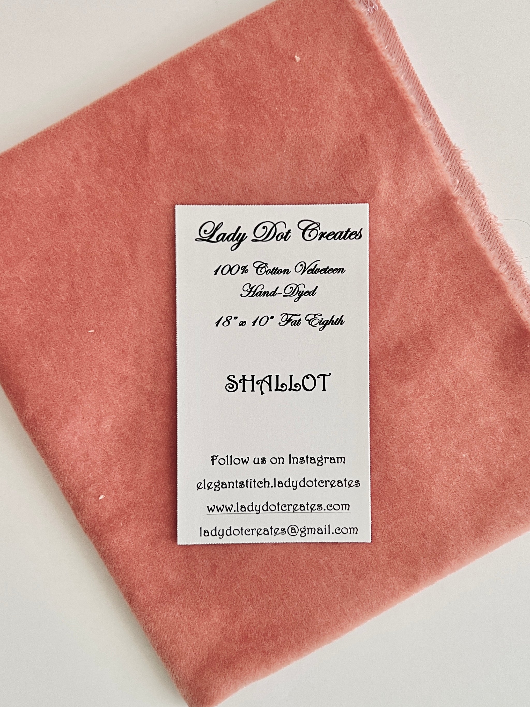 Shallot Velveteen by Lady Dot Creates – Luminous Fiber Arts